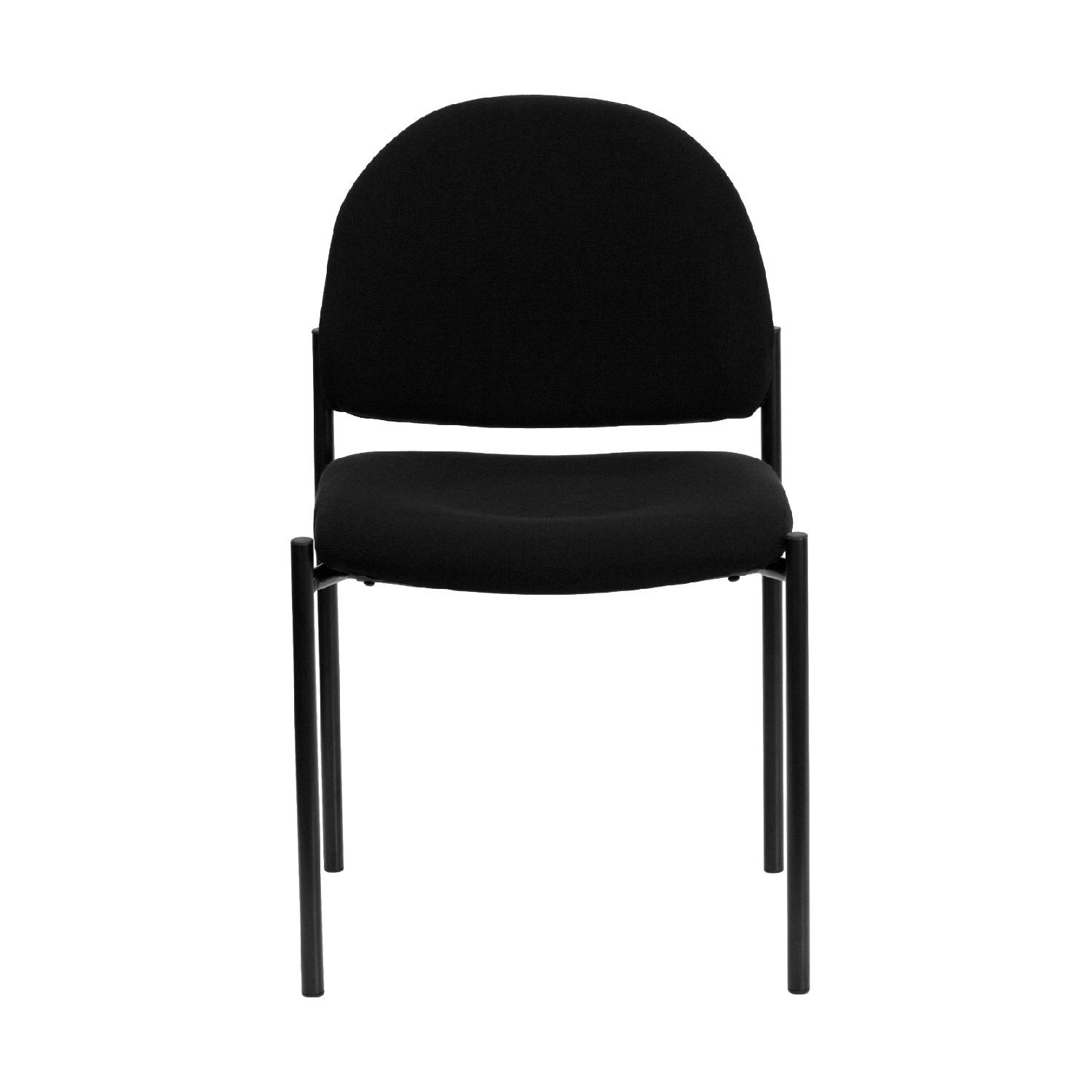 Orblue Comfort Vinyl Upholstered Stackable Side Reception Chair With ...