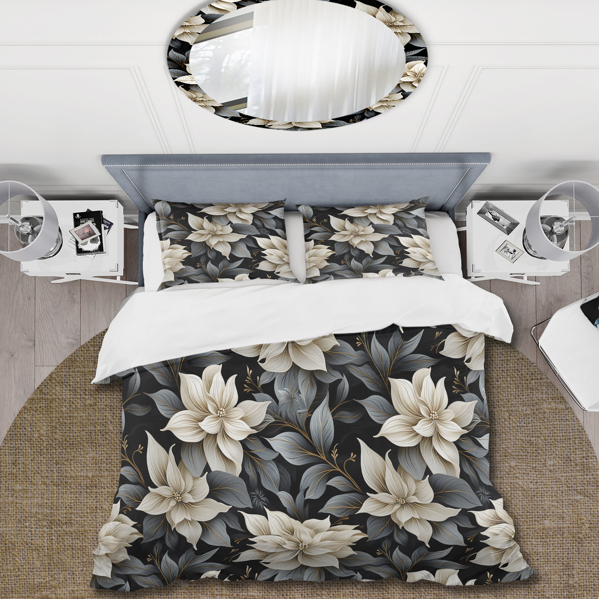 Design Art Shadowed Serenade Moody Patterns I Bedding | Wayfair