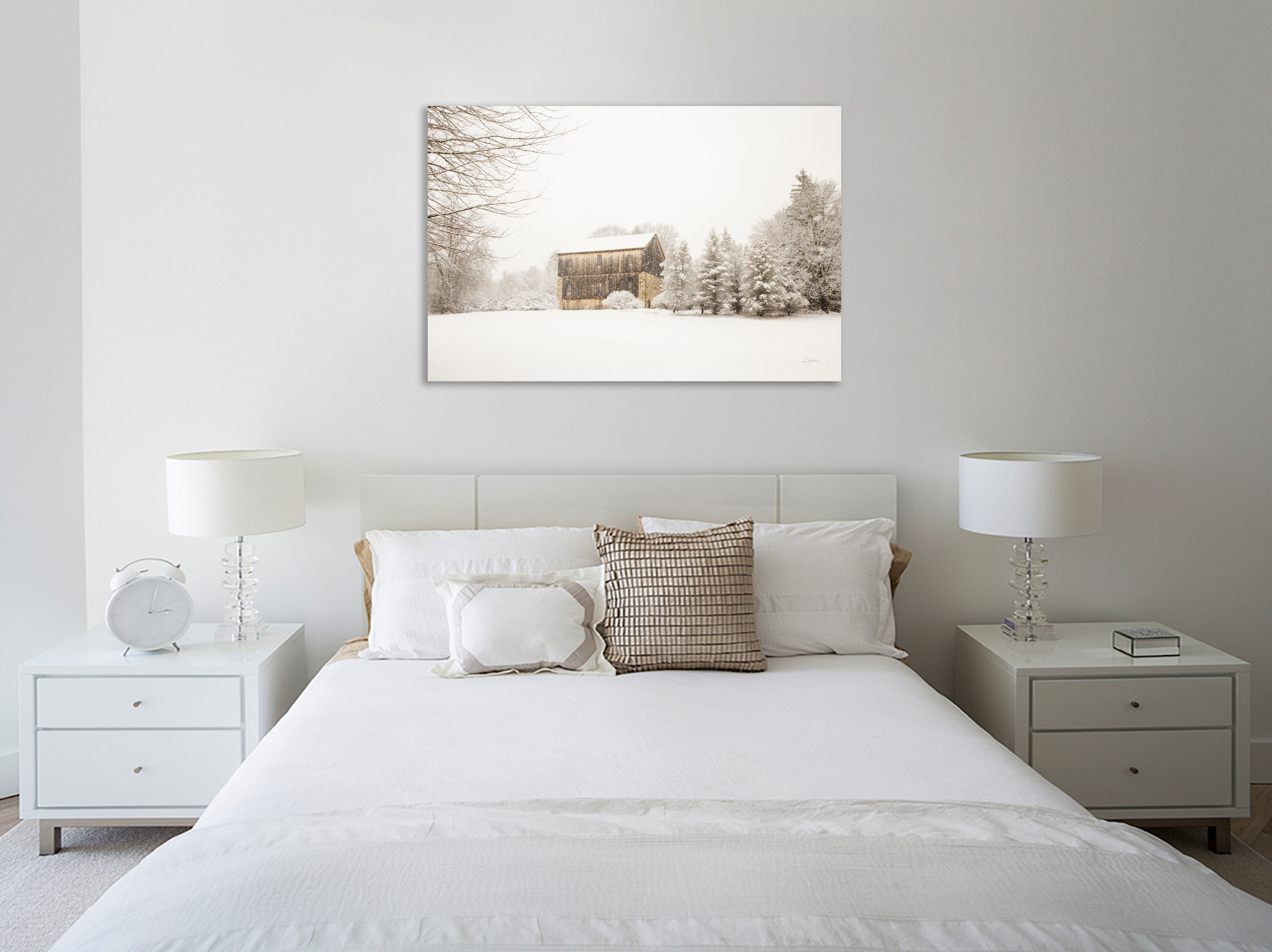 Loon Peak® "First Snow" Gallery Wrapped Canvas By Aledanda | Wayfair