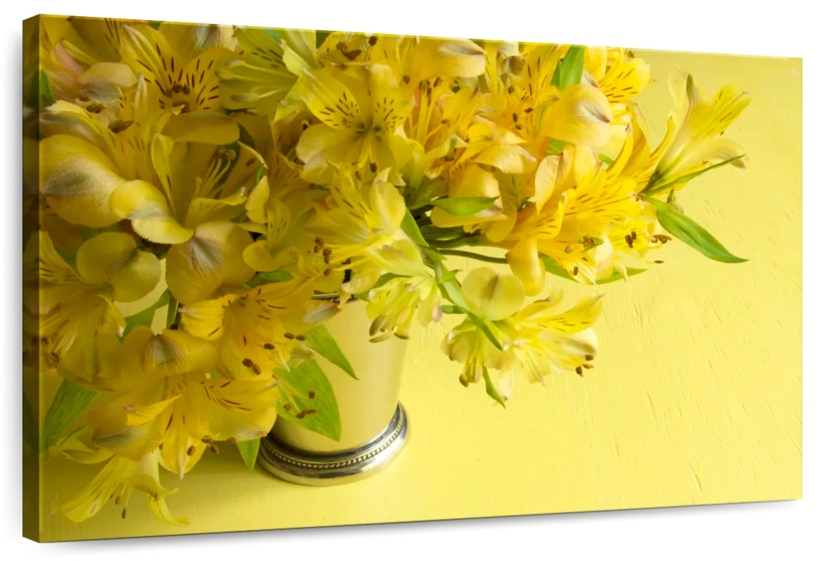 Hokku Designs Yellow Peruvian Lilies | Wayfair