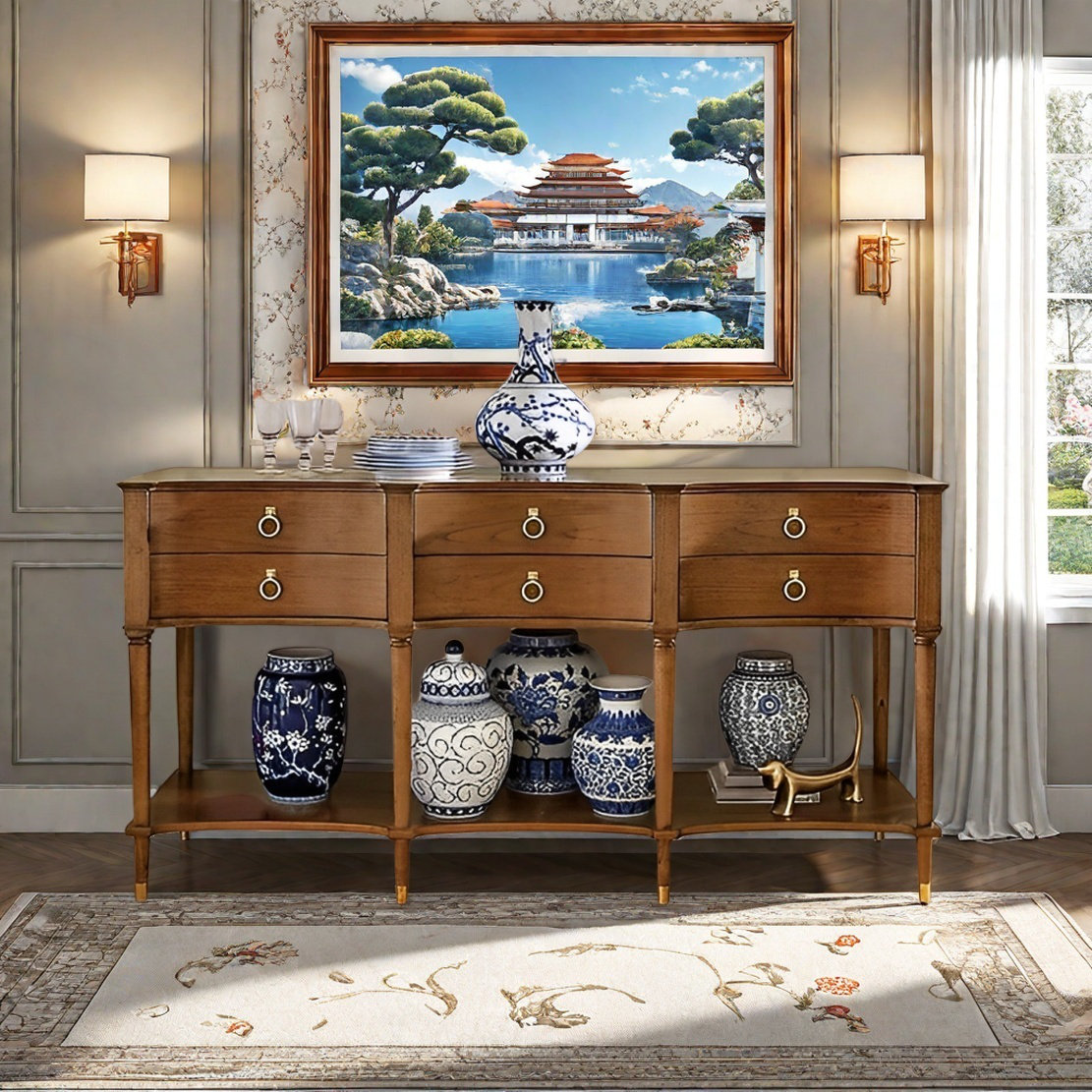 Corrigan Studio® Retro Multifunctional Practical Console Table | Wayfair