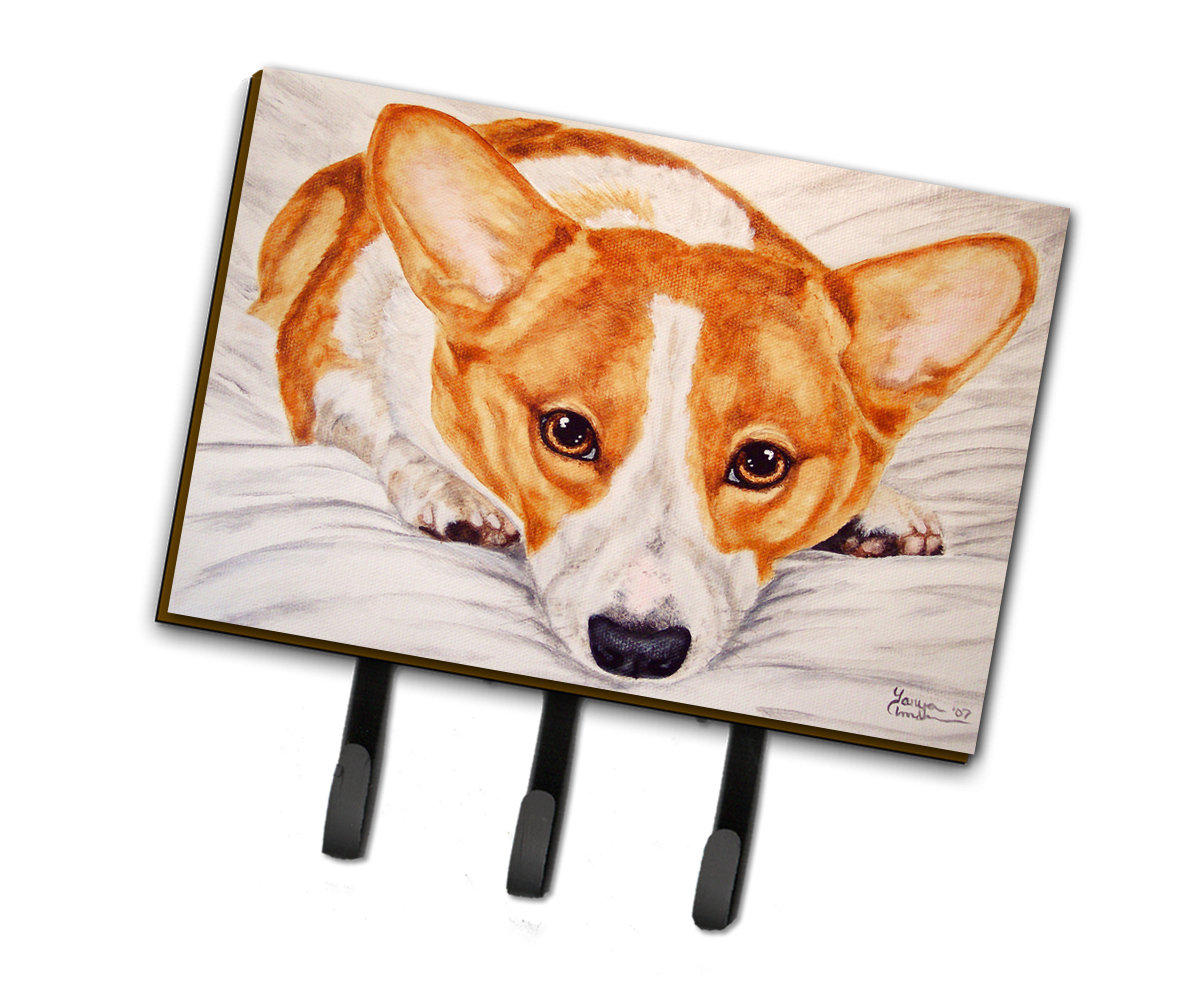 East Urban Home Fiona Corgi Wall Key Organizer with Key Hooks | Wayfair