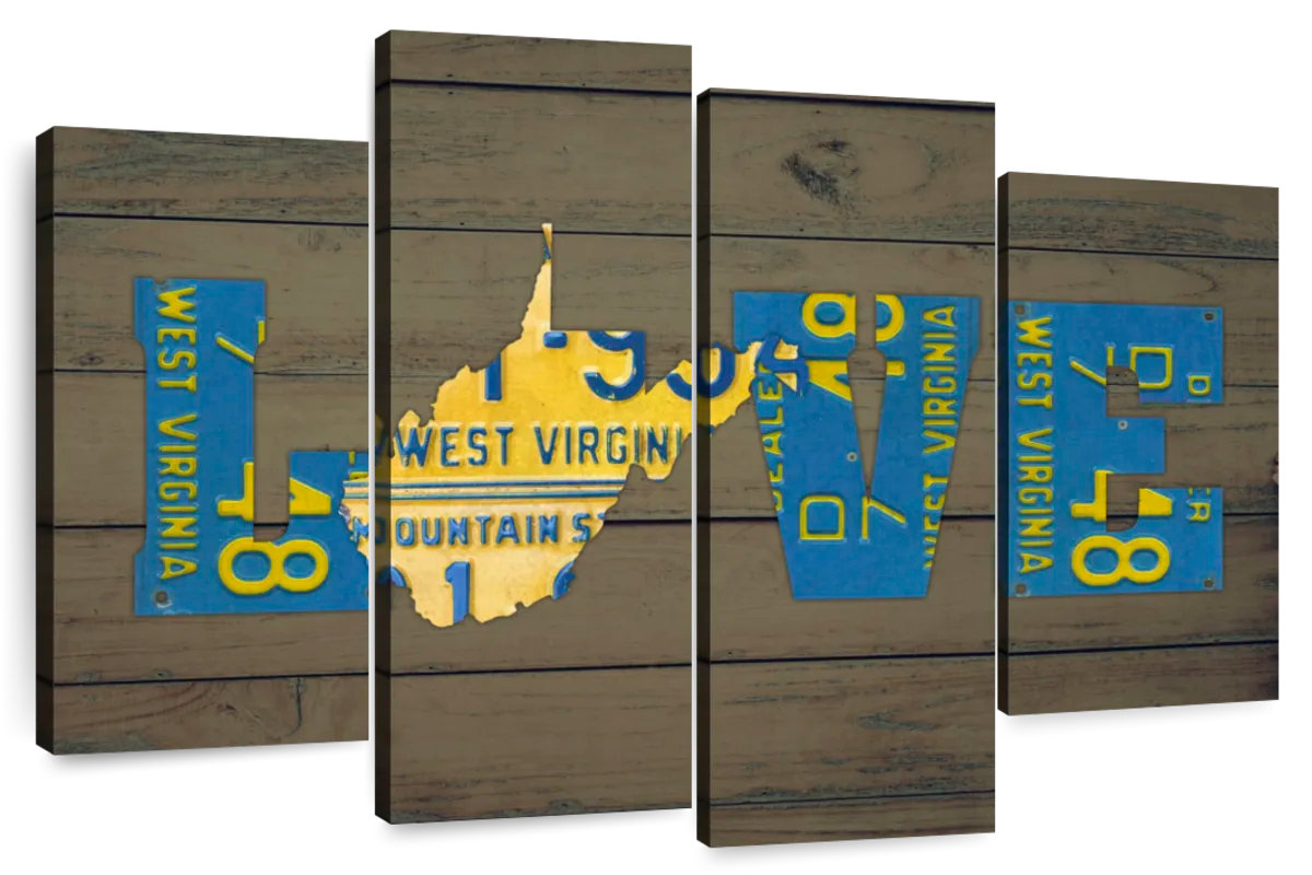 Ebern Designs Tergel WV State Love | Wayfair