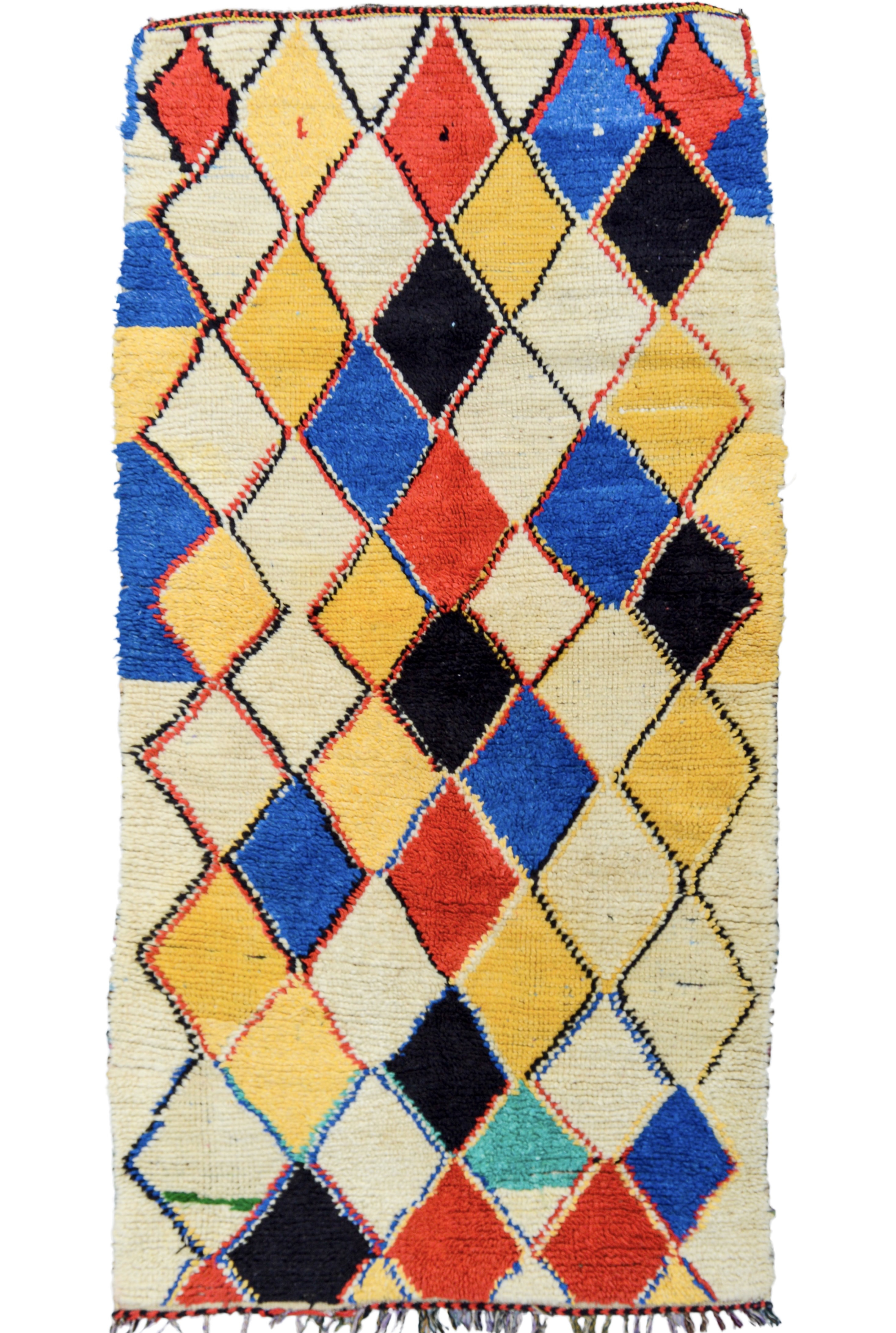 The Moroccan Room One-of-a-Kind 3' x 6' 1980s Area Rug in Tan/Orange ...