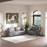 George Oliver Kaelara 3+2 Sofa Set - Classic Dark Grey Chenille ...