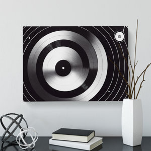 Metro Lane Expressive Vinyl Record Art - Wrapped Canvas Graphic Art ...