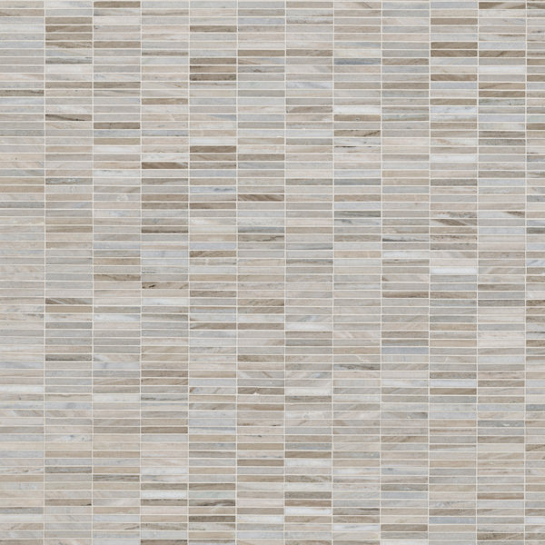 MSI Ravello Mini Stack 12" X 12" Honed Marble Mosaic Floor And Wall ...