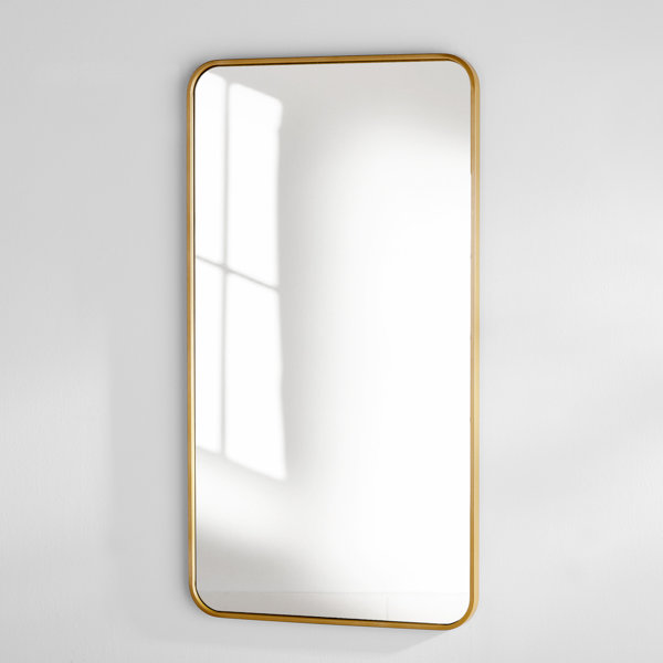 RE/FINE™ Sabine Metal Rounded Rectangle Wall Mirror & Reviews | Wayfair