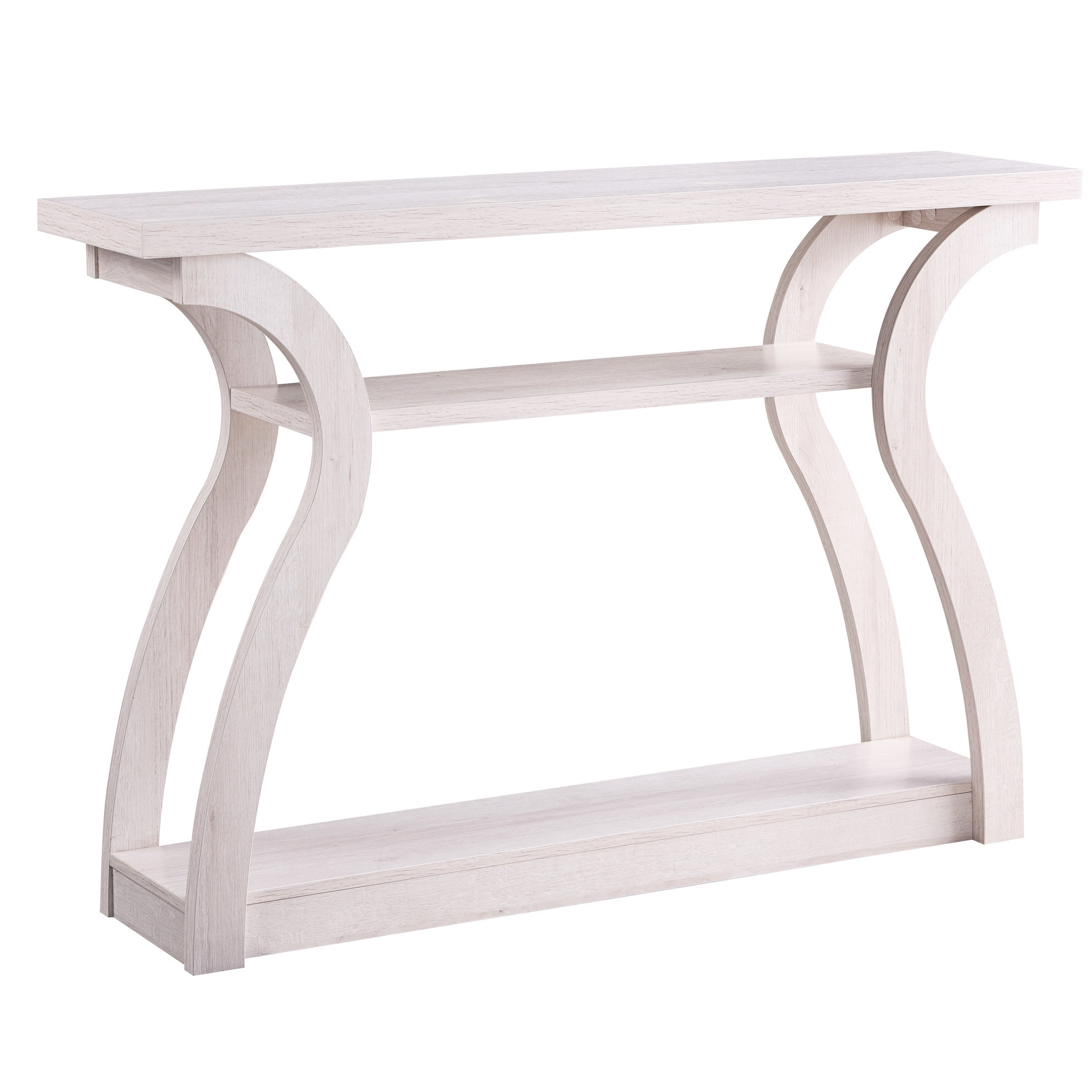 Ophelia & Co. Entryway Hall Console Table With Curvy Legs And Two ...