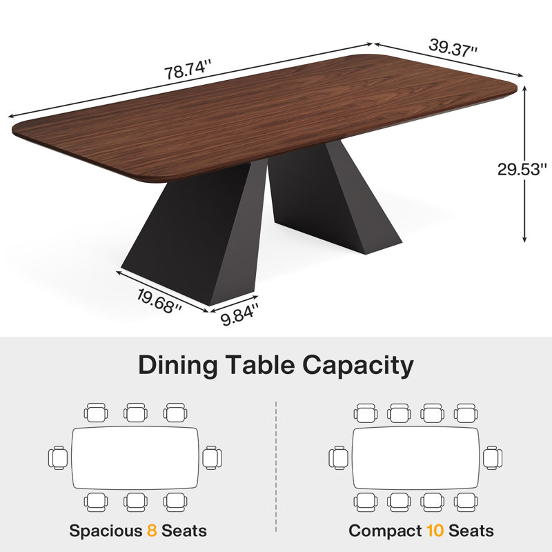 Ivy Bronx 6.5 Ft Solid Wood Conference Table | Wayfair