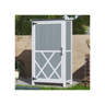 ROKAWO 54" Two-Tone Storage Shed - Gray & White Design with Sloped Roof ...