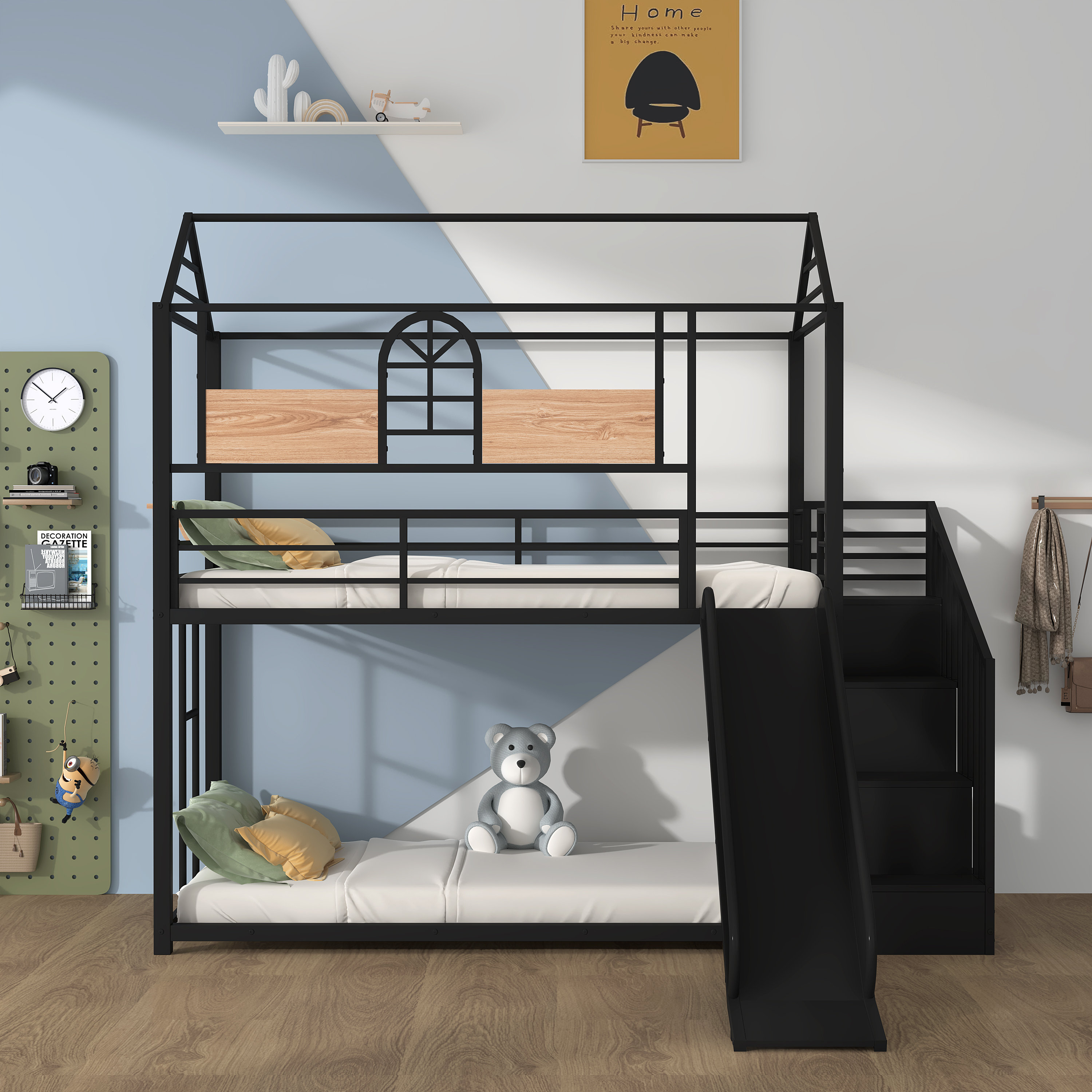 Harper Orchard Halstein Twin over Twin Standard Bunk Bed & Reviews ...