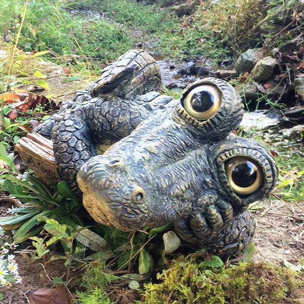 HomeStyles Whimsical "Welcome to Our Swamp" Sign Gator the Alligator ...