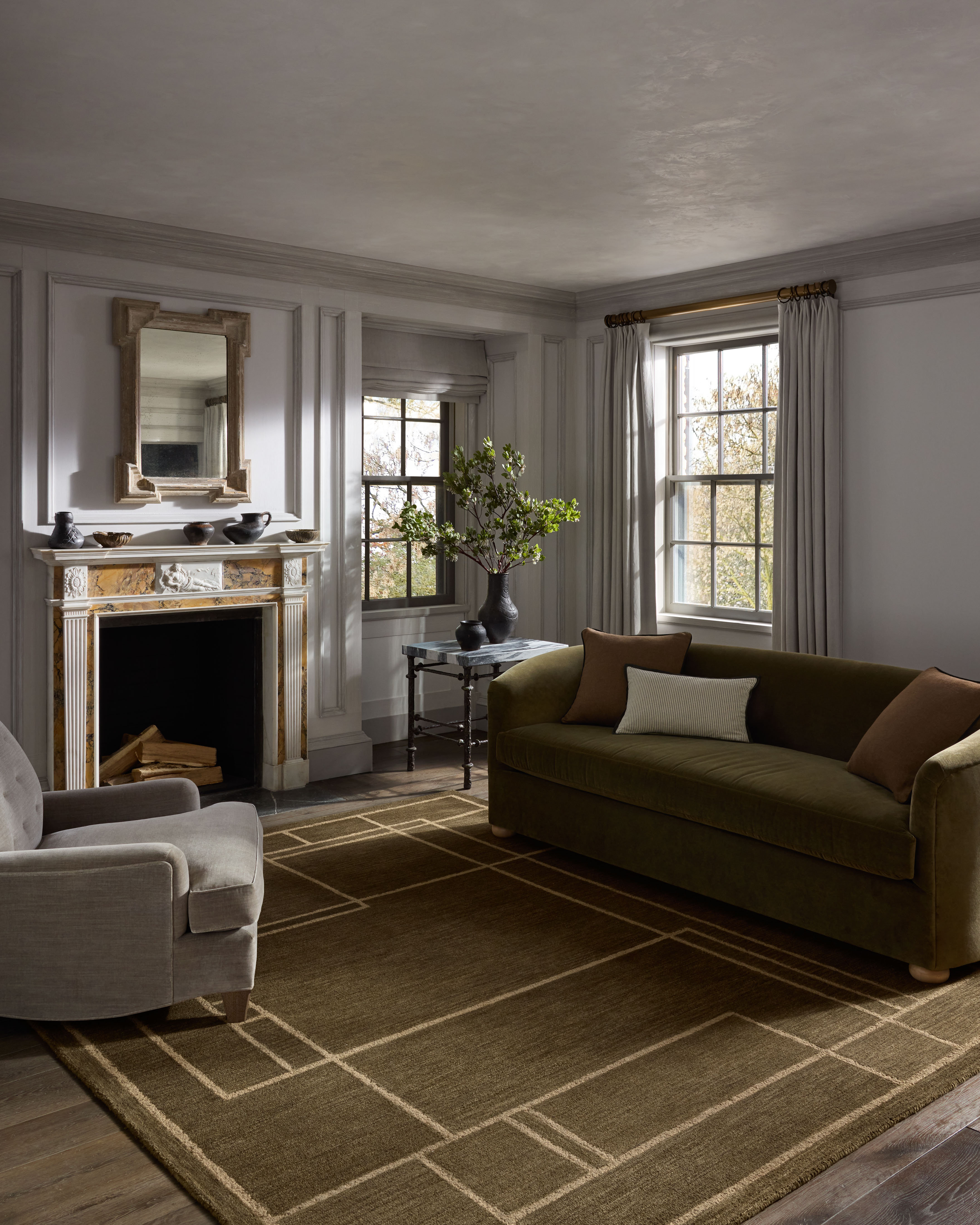 Jeremiah Brent x Loloi Barrow Olive / Natural Area Rug & Reviews | Wayfair