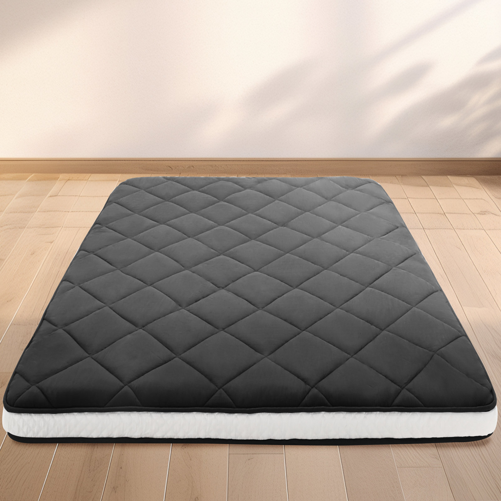 Alwyn Home Extra Thick Sleeping Bed for Floor, Roll up Memory Foam ...