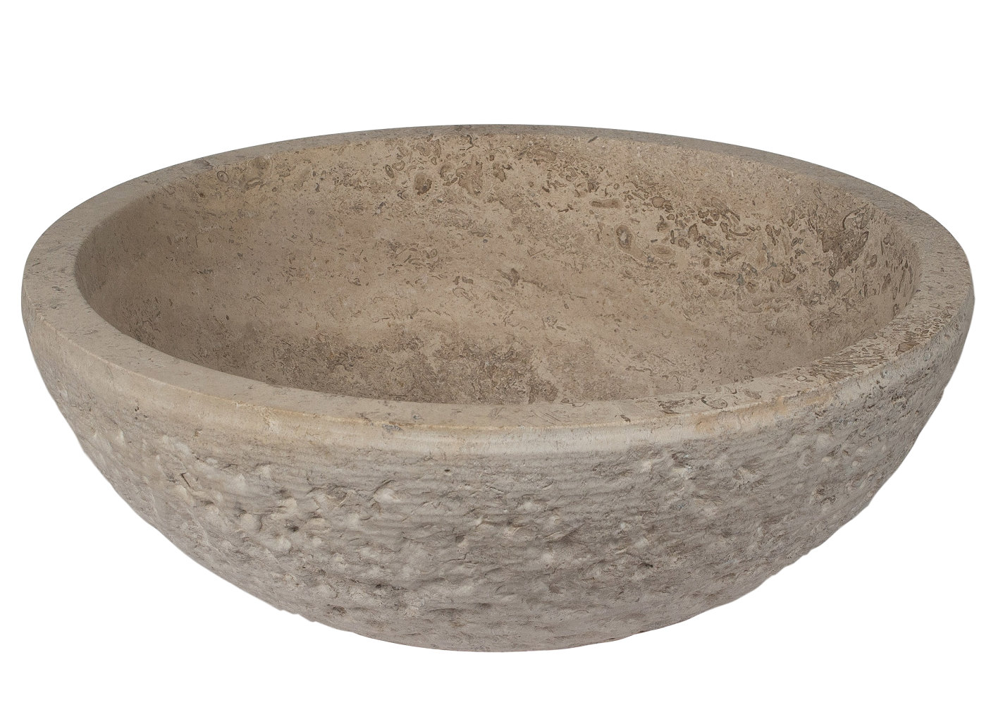 TashMart Stone Circular Vessel Bathroom Sink | Wayfair