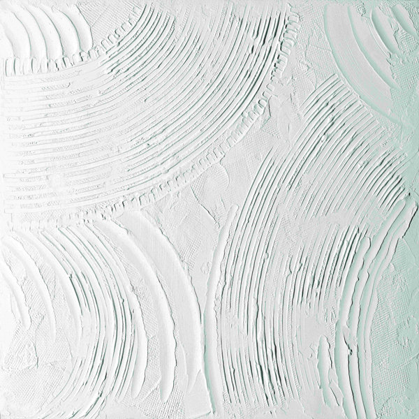 Wrought Studio " Cream Texture Painting " Print on Canvas | Wayfair