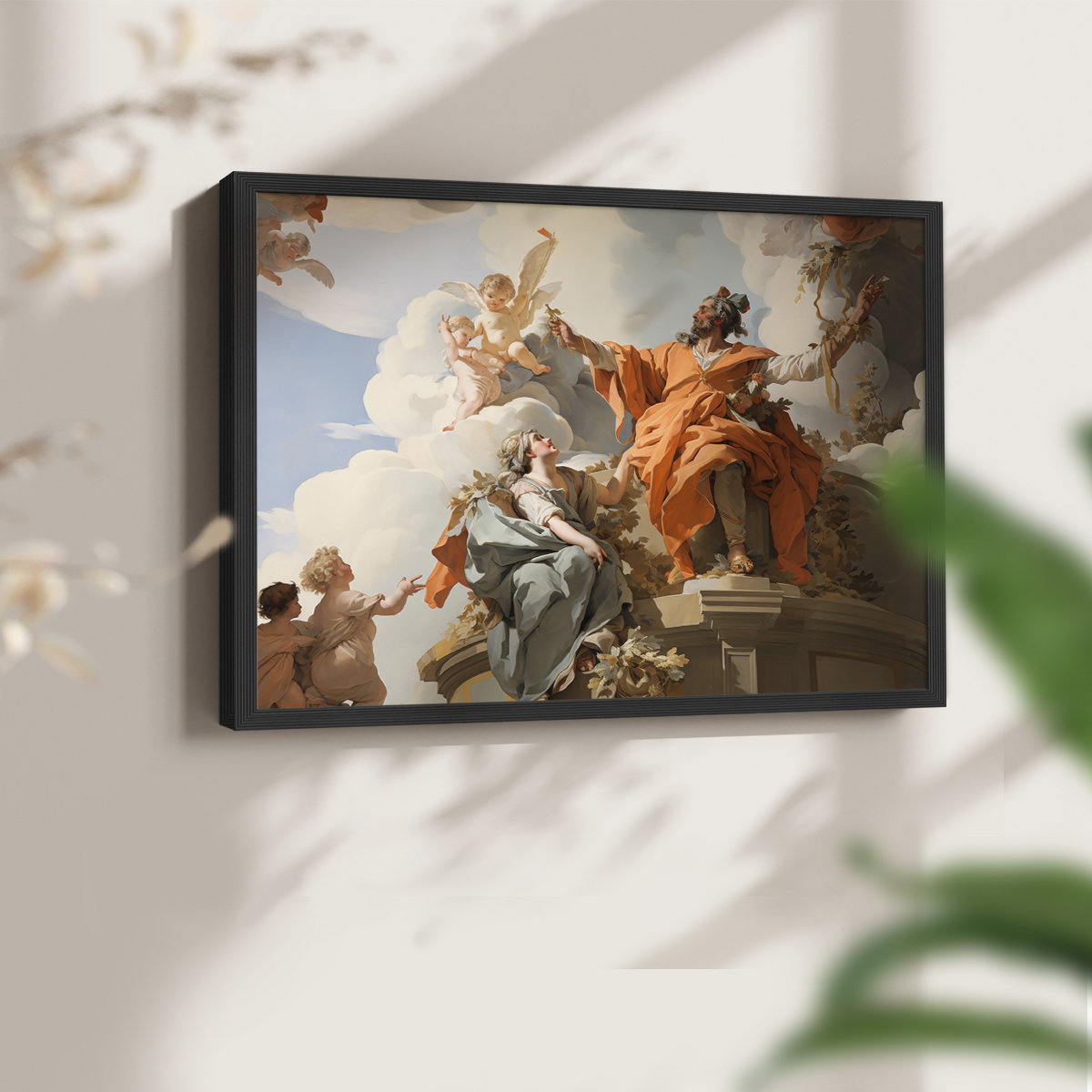 Fleur De Lis Living Angels From Above-XXVIII -Framed Print ...