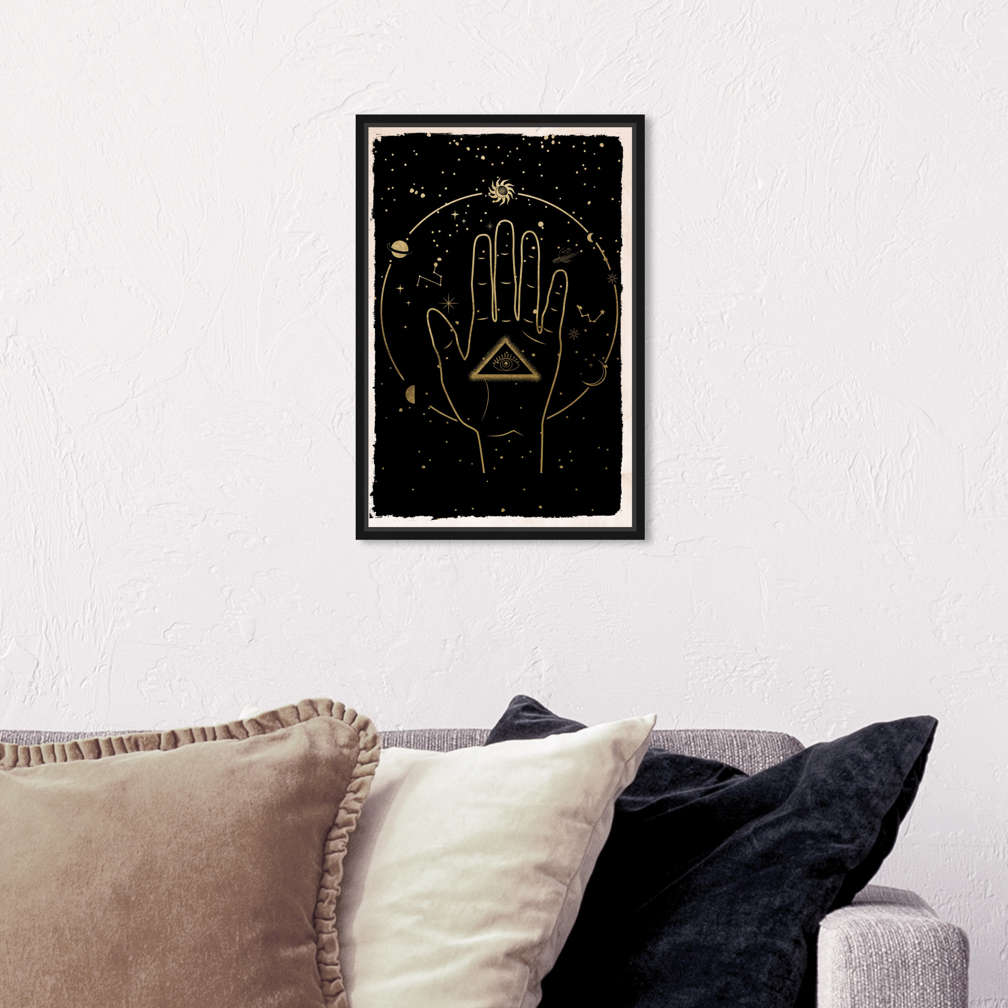 Dakota Fields Illuminati Hand, Illuminati Eye Galaxy Modern Black ...