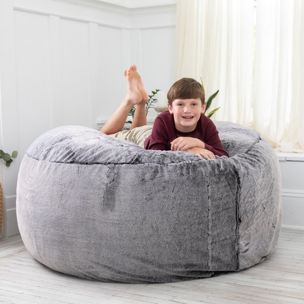 Trule Metro Sac 5 Foot Bean Bag Chair For Adults - Luxe Fur & Reviews ...