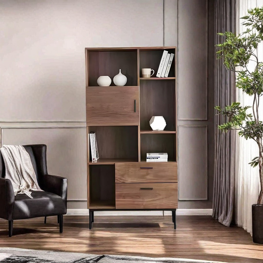 Parttlion Solid wood simple bookcase | Wayfair