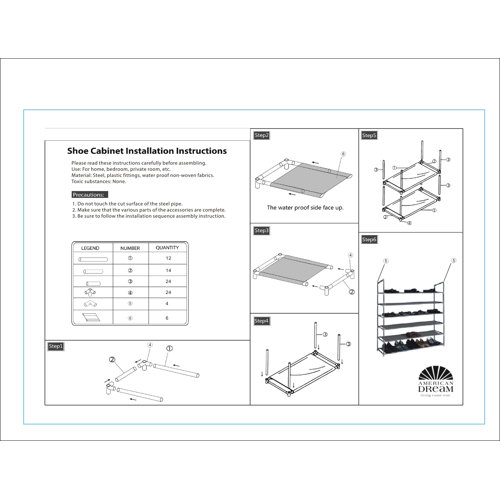 Zipcode Design™ 30 Pair Stackable Shoe Rack & Reviews | Wayfair
