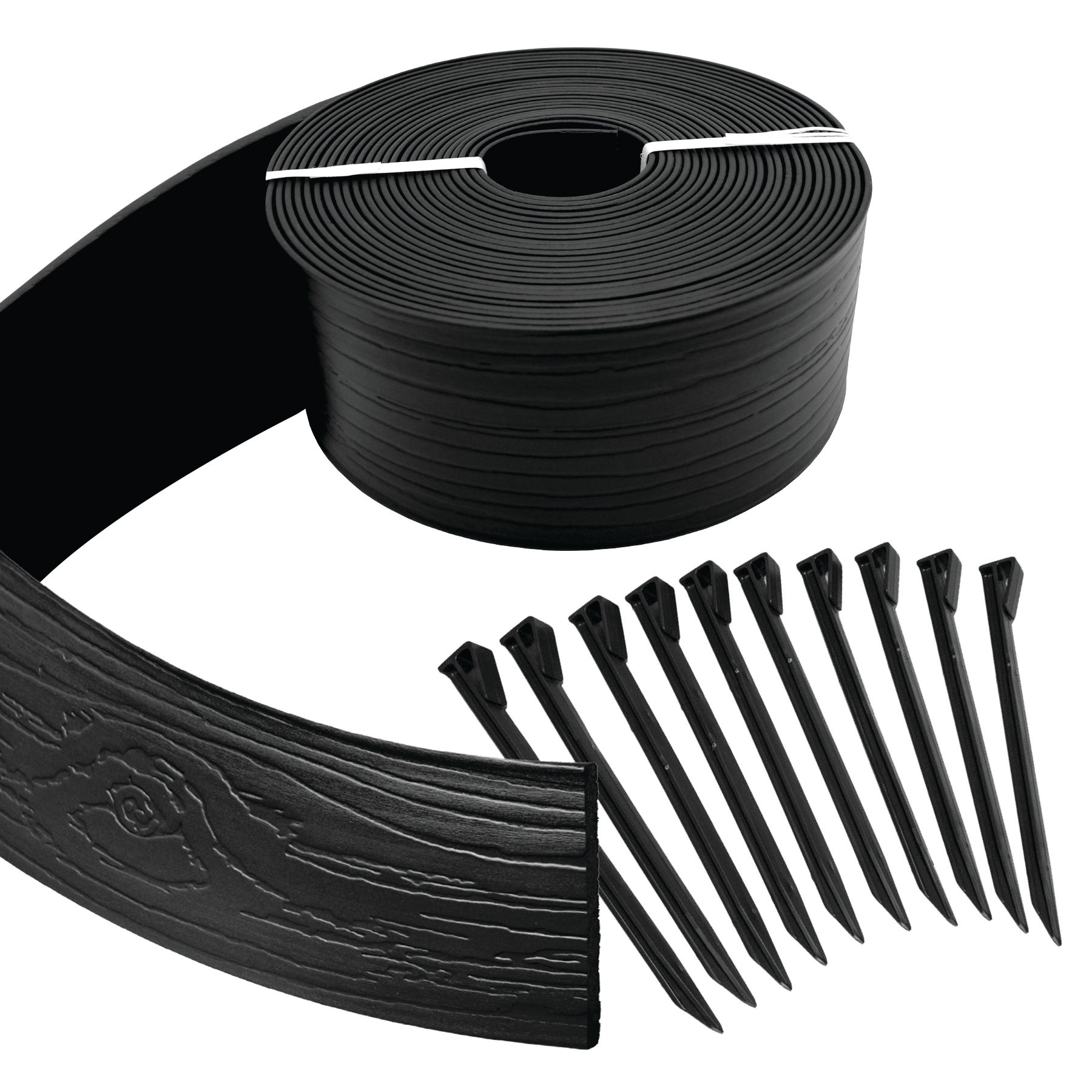 Master Mark Plastics 4 in. H x 40 ft. W with 10 Stakes Edging & Reviews ...