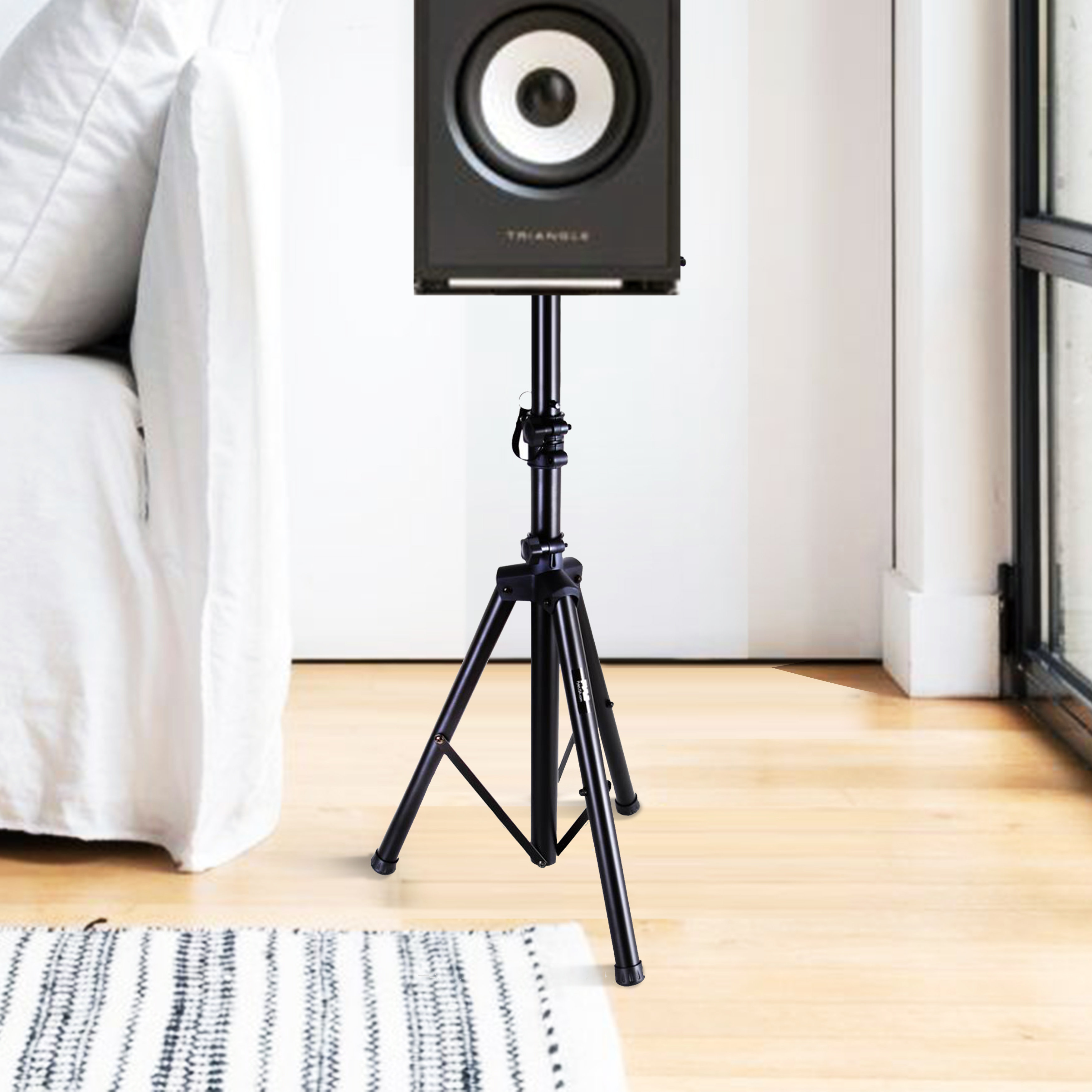 Symple Stuff Dual Studio Monitor Speaker Stand Mounts, Universal Device ...