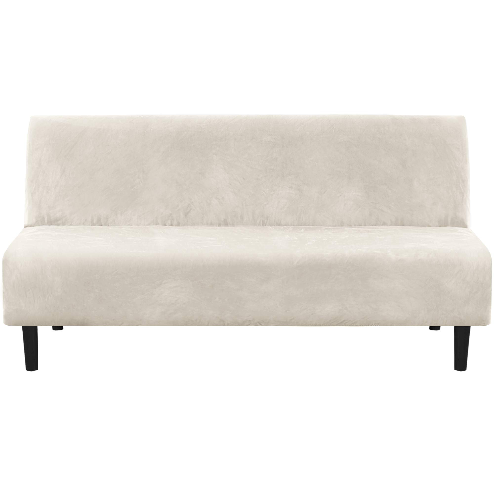 Hokku Designs Real Velvet Futon Cover Armless Sofa Covers Sofa Bed ...