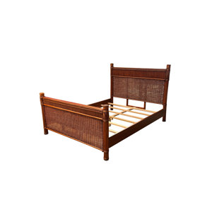 Darby Home Co Bahe Wicker/Rattan;Solid Wood Standard Bed | Wayfair