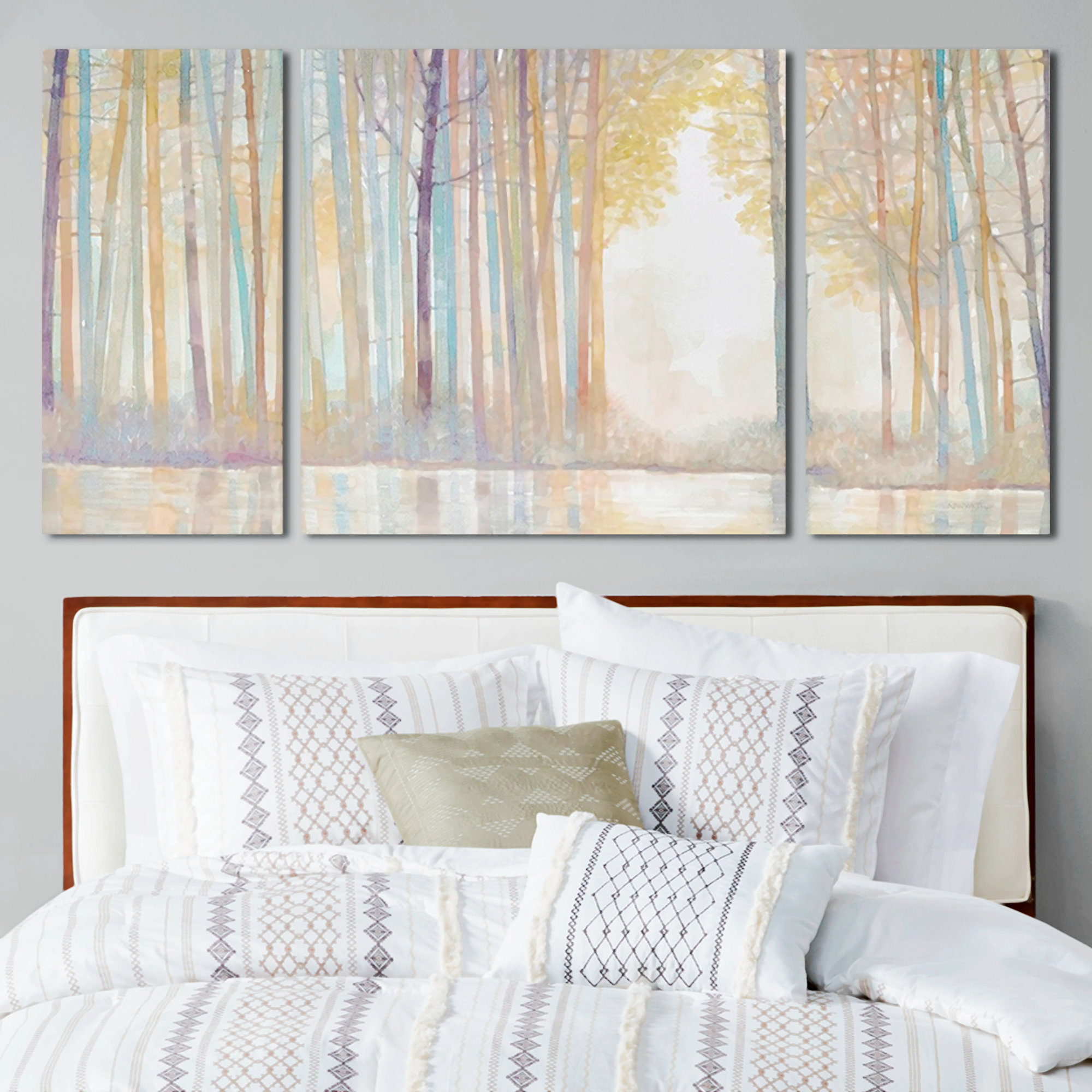 Millwood Pines Triptych by Norm Wyatt Jr. - 3 Piece Wrapped Canvas ...