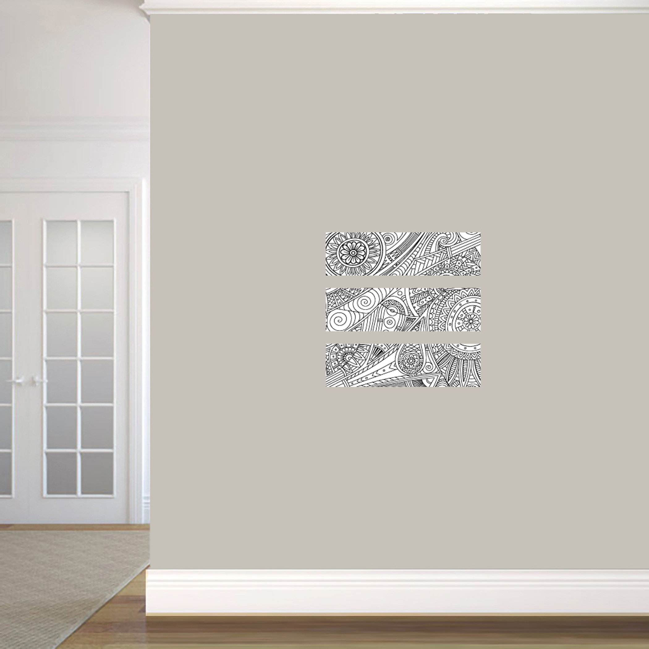 Sweetums Wall Decals 3 Piece Geometric Mural Wall Decal Set | Wayfair
