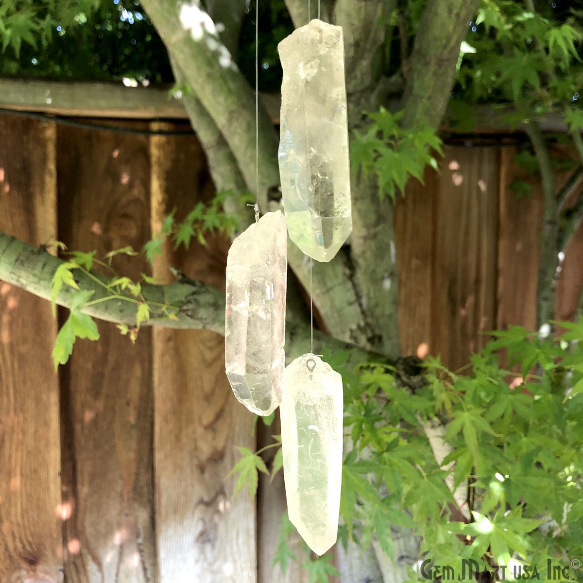 Arlmont & Co. Najelly Quartz Wind Chime, Natural Crystal Quartz ...