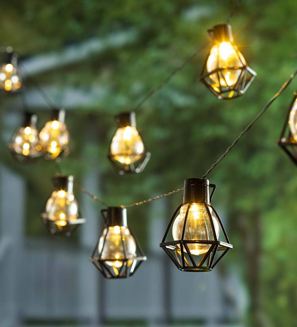 Plow & Hearth Battery-Operated Cage Style String Lights - Wayfair Canada