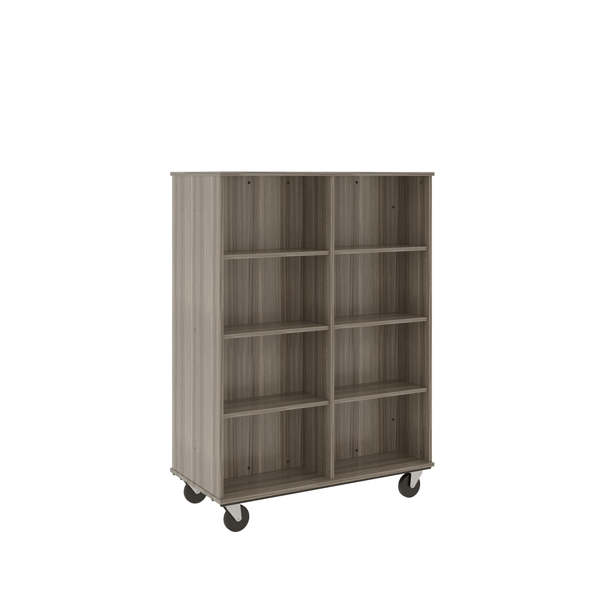 Stevens ID Systems Mobile Double-Sided Bookshelf - 48"W Book Cart | Wayfair
