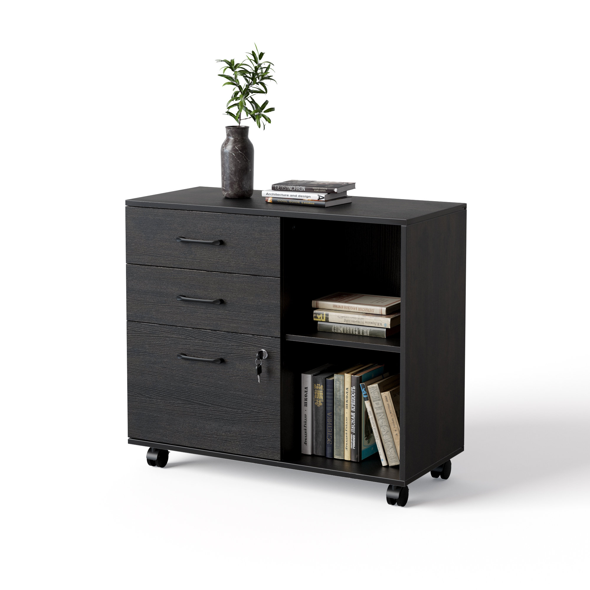 Ebern Designs Endie 31.5'' Wide 2 -Drawer Mobile File Cabinet | Wayfair