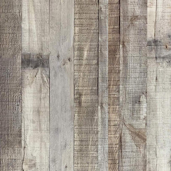 Gracie Oaks Self-Adhesive Wood Grain Vinyl Wallpaper - Rustic ...