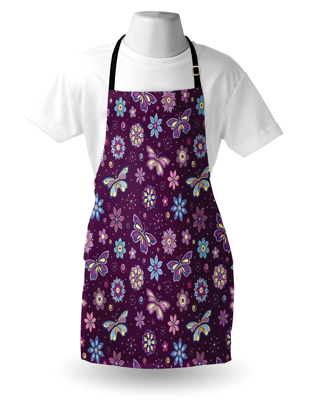East Urban Home Butterfly Apron Unisex, Vortex Shapes Design, Adult ...