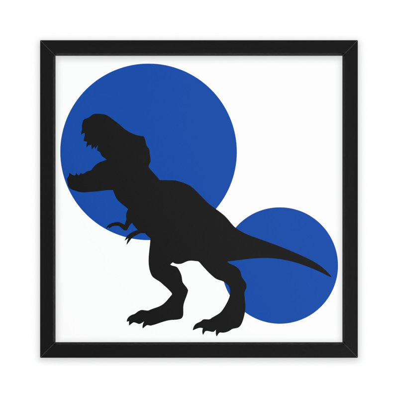 East Urban Home Blue Tyrannosaurus Rex Design - Picture Frame ...