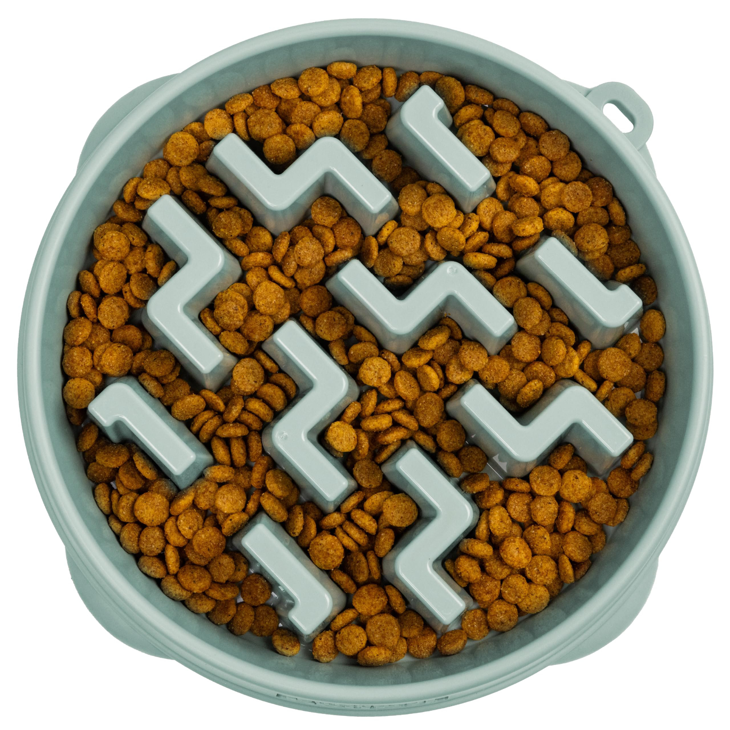 FEIYAN Fun Feeder Slo Bowl, Large Slow Feeder Dog Bowl, 4 Cups, Sage ...