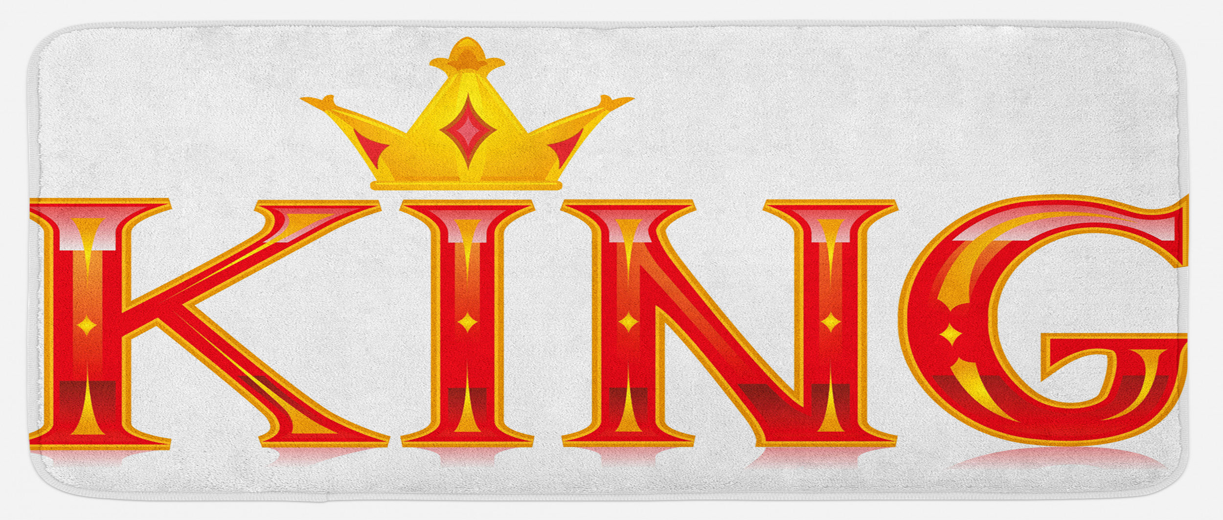 East Urban Home Royal King Words In Capital Lettering With Crown And ...