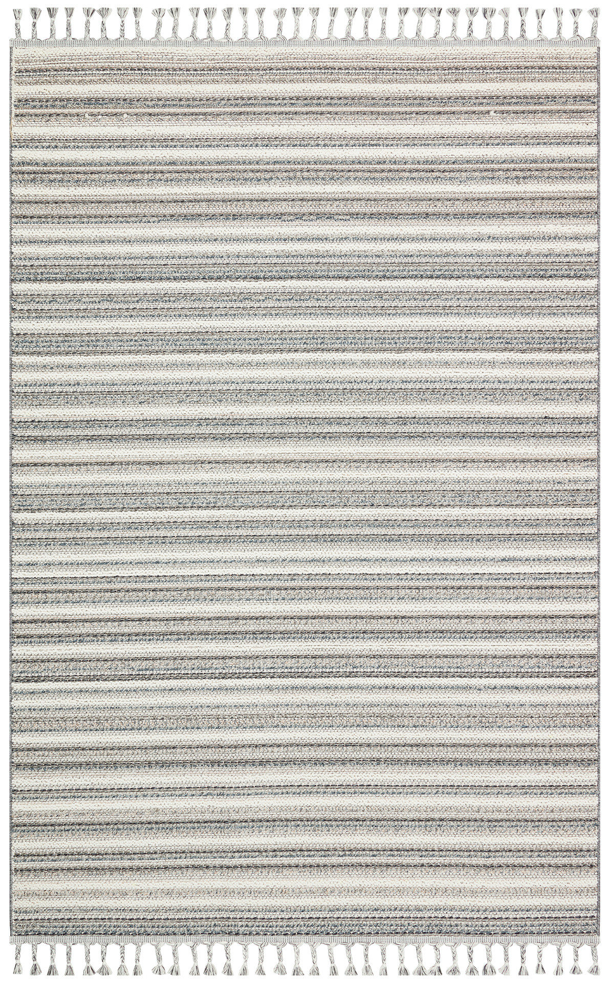 East Urban Home Dodd Striped Machine Made Power Loom Polypropylene Area ...