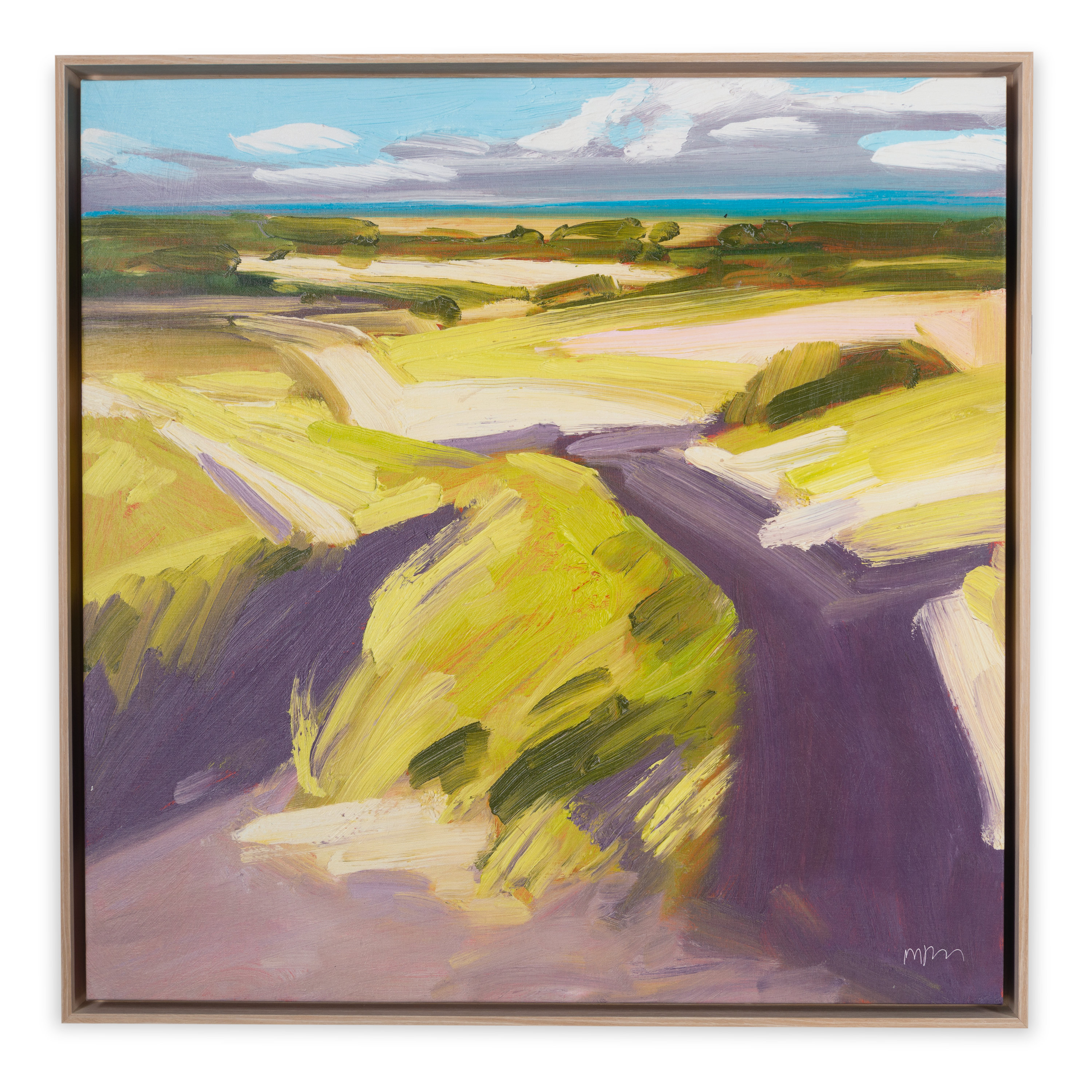 Grand Image Dune Path by Peter Hocking - Floater Frame Print on Canvas ...