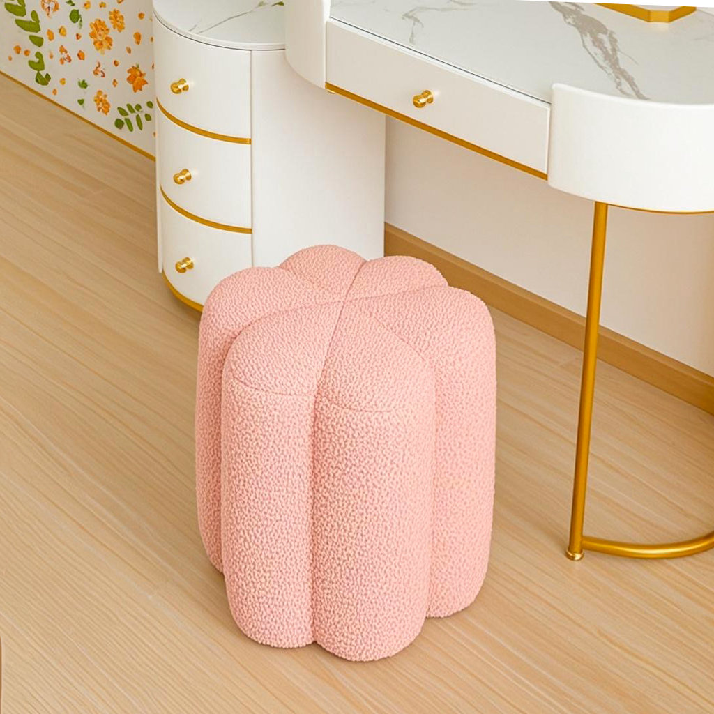 Mercer41 1pc, Flower Sofa Stool, Household Low Stool, Soft Pack Small ...