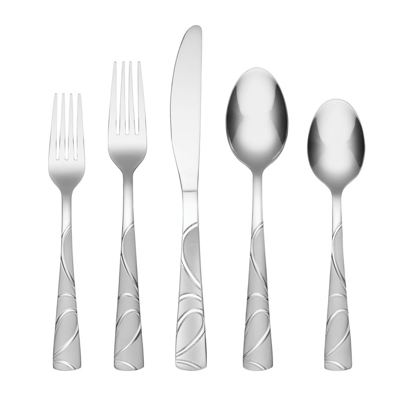 Cambridge Silversmiths Cambridge Sasha Sand 20-Piece Flatware Set | Wayfair