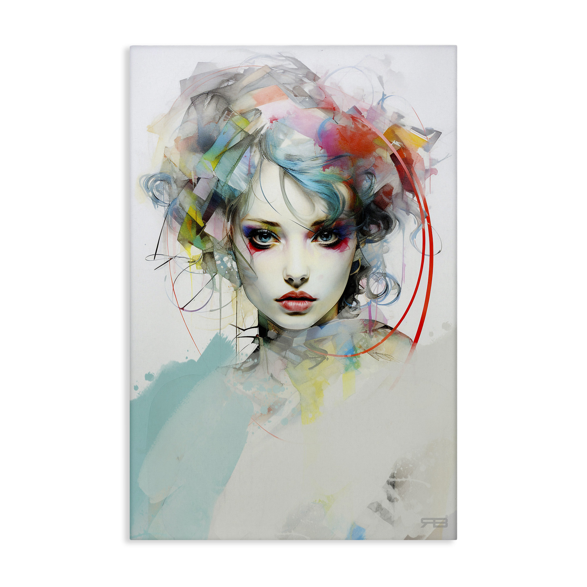 Wrought Studio™ Abstract Hair Visage Canvas Wall Art by Roozbeh ...