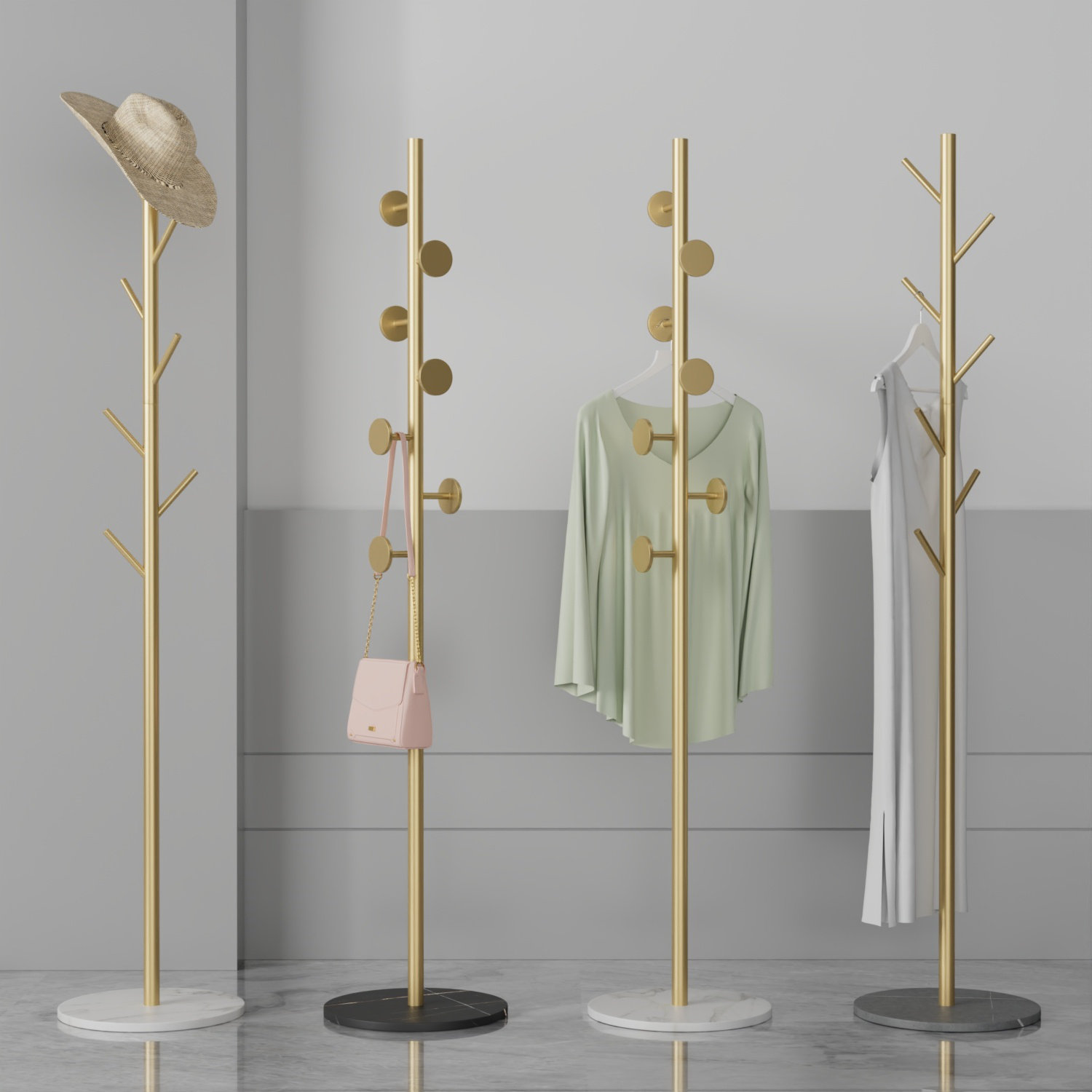 Mercer41 Marble Netflix Metal Hanging Rack Round Cake Slate | Wayfair