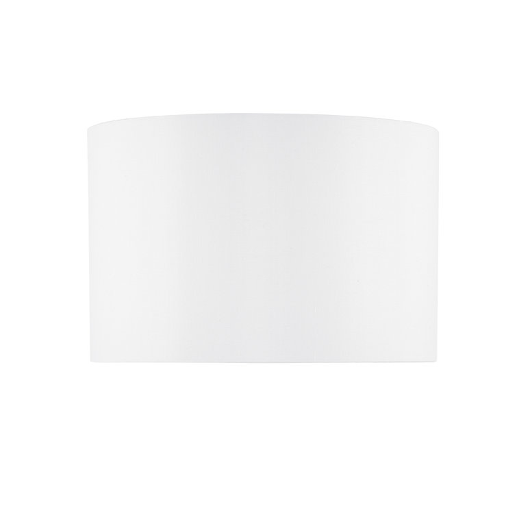 Fairmont Park Zeppelin 20cm H x 22cm W Silk Drum Lamp Shade in Ivory ...
