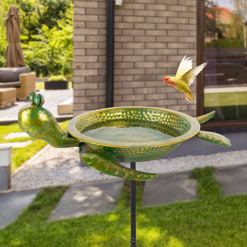 Lark Manor™ Turtle Bird Baths,Rustproof Birdbaths For Garden | Wayfair