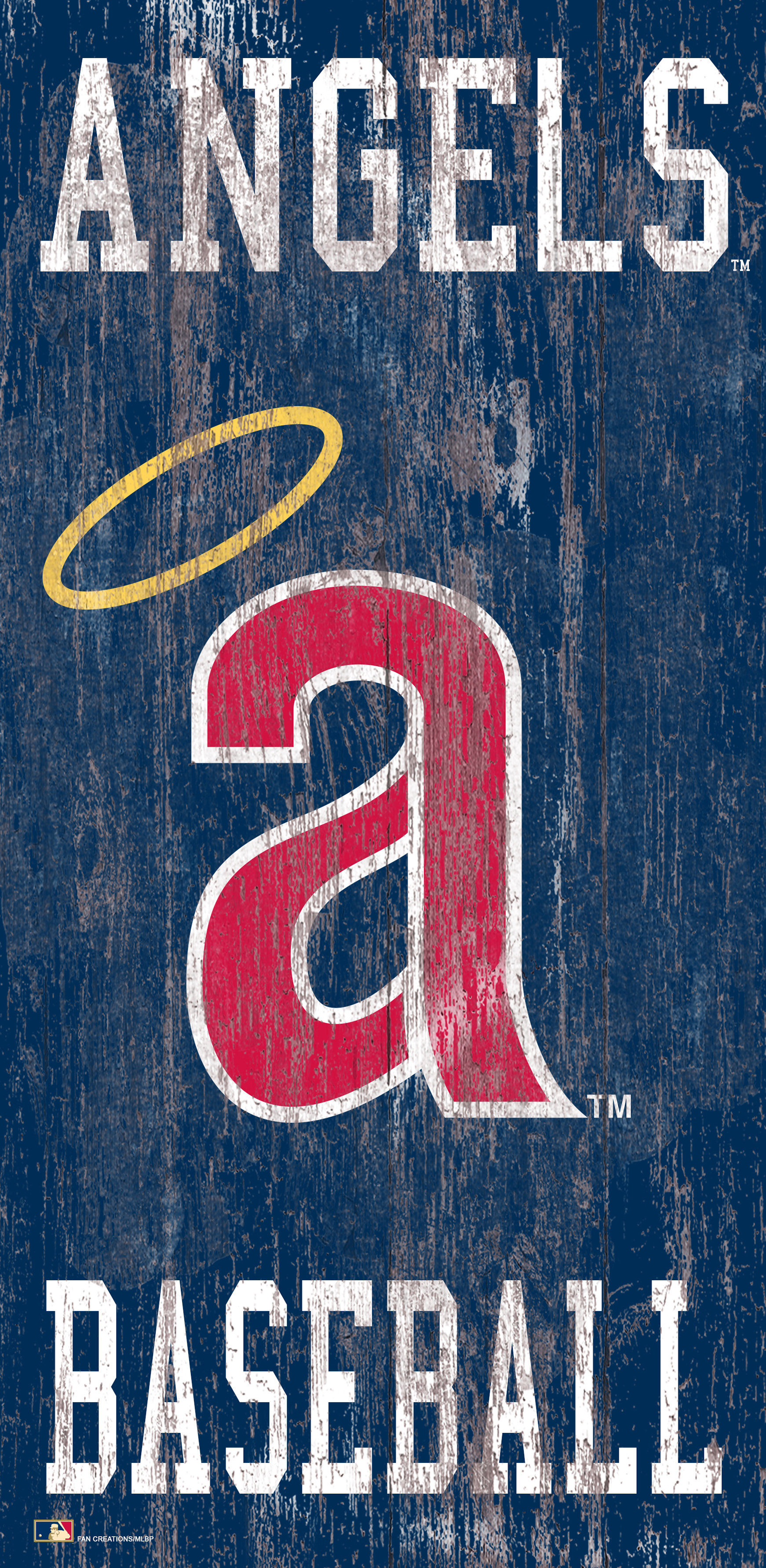Fan Creations 'Los Angeles Angels of Anaheim' Graphic Art Print on Wood ...